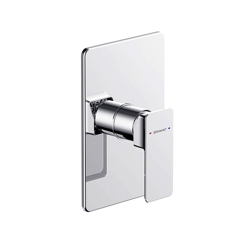 Bravat Built-in Bath & Shower Mixer Trim Set (1-function) - Superior Home